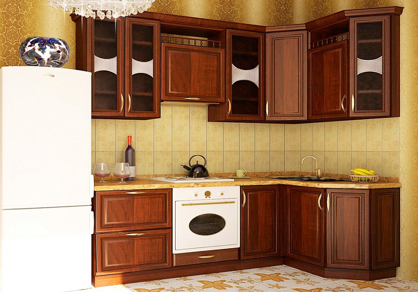 Угловая кухня "Киви" ROKO – купить недорого в GoldenPlaza